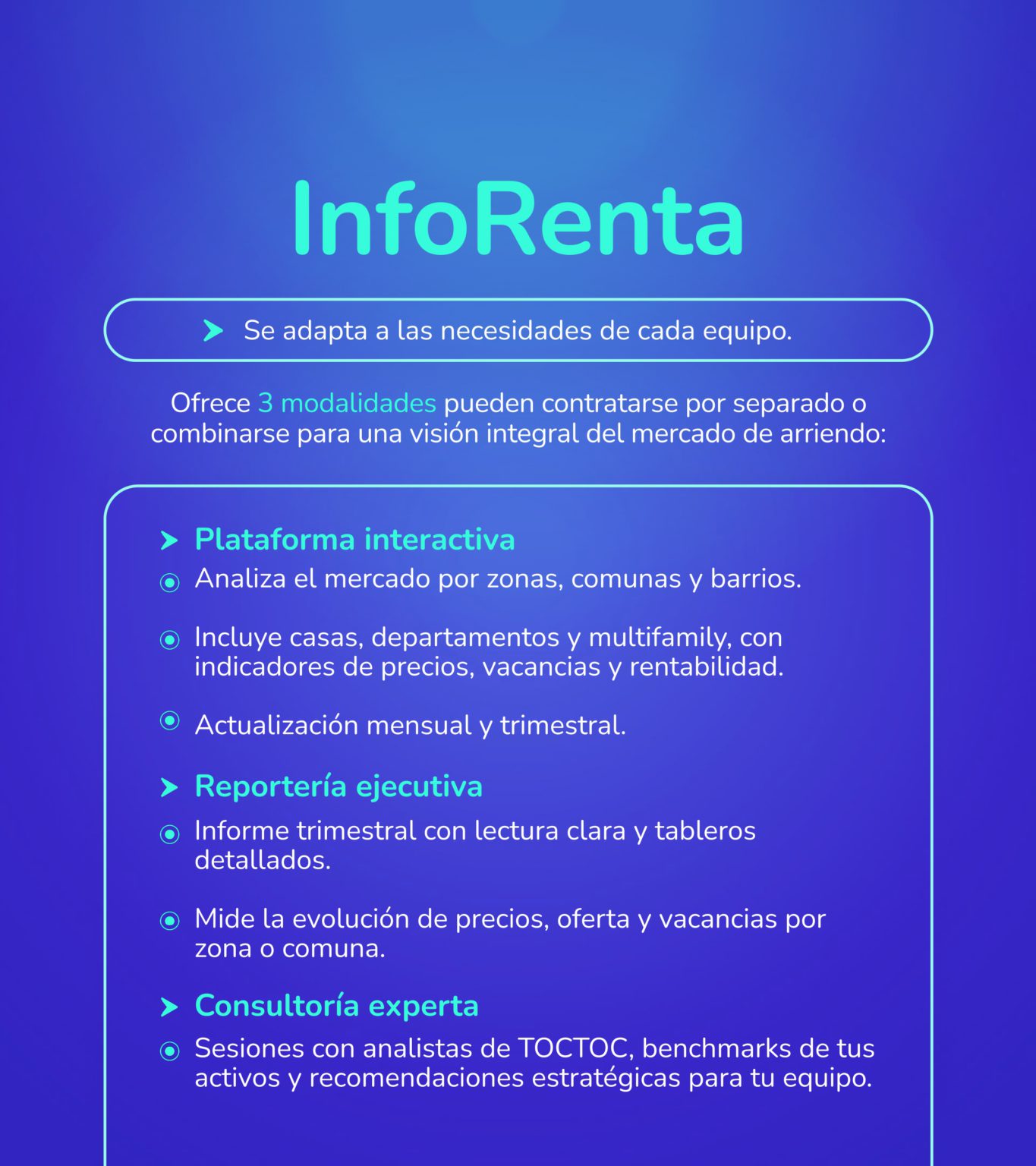 InfoRenta amplía el análisis del mercado de arriendo a todo Chile
